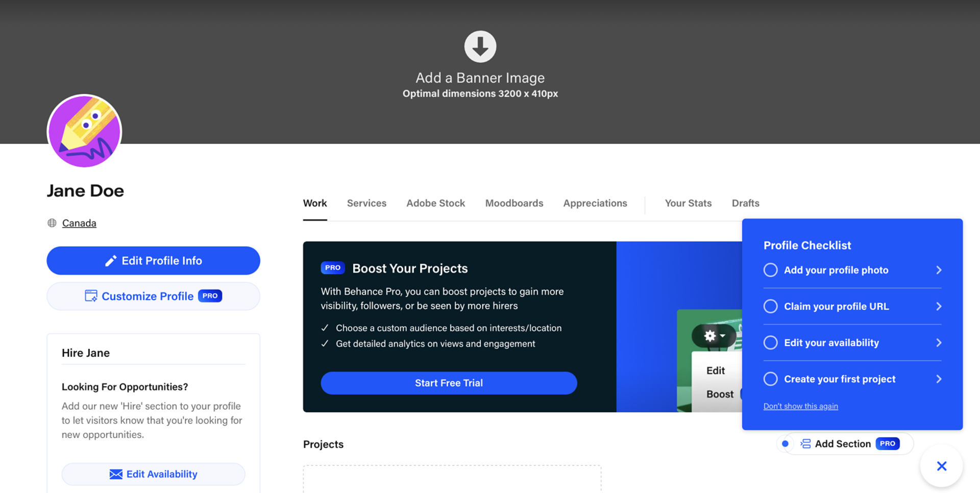 Manage Your Contributor Profile Page
